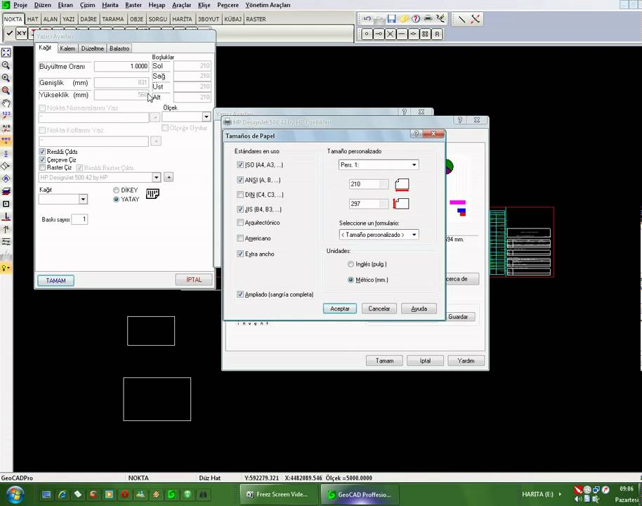 GEOCADPROFESSIONAL'DE RULO ÇIKTI ALMA.avi(GEOCAD PRO 2010 yeni) - YouTube