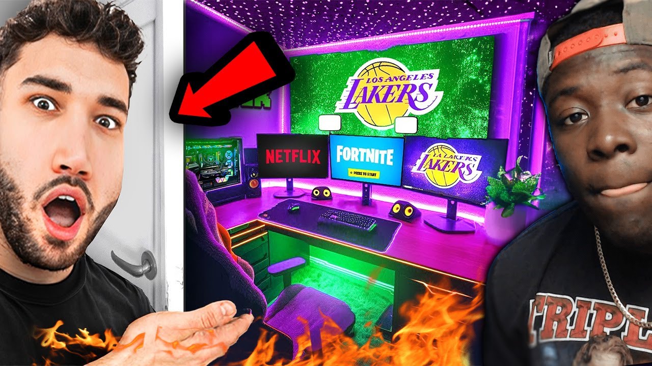 Built Adin Ross His Dream Gaming Room! REACTION - YouTube