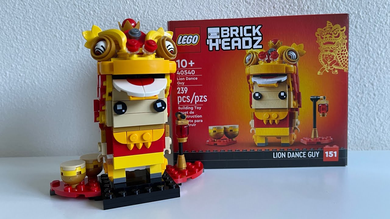 Building Lego Brickheadz 40540 Lion Dance Guy | ASMR | Unboxing - YouTube