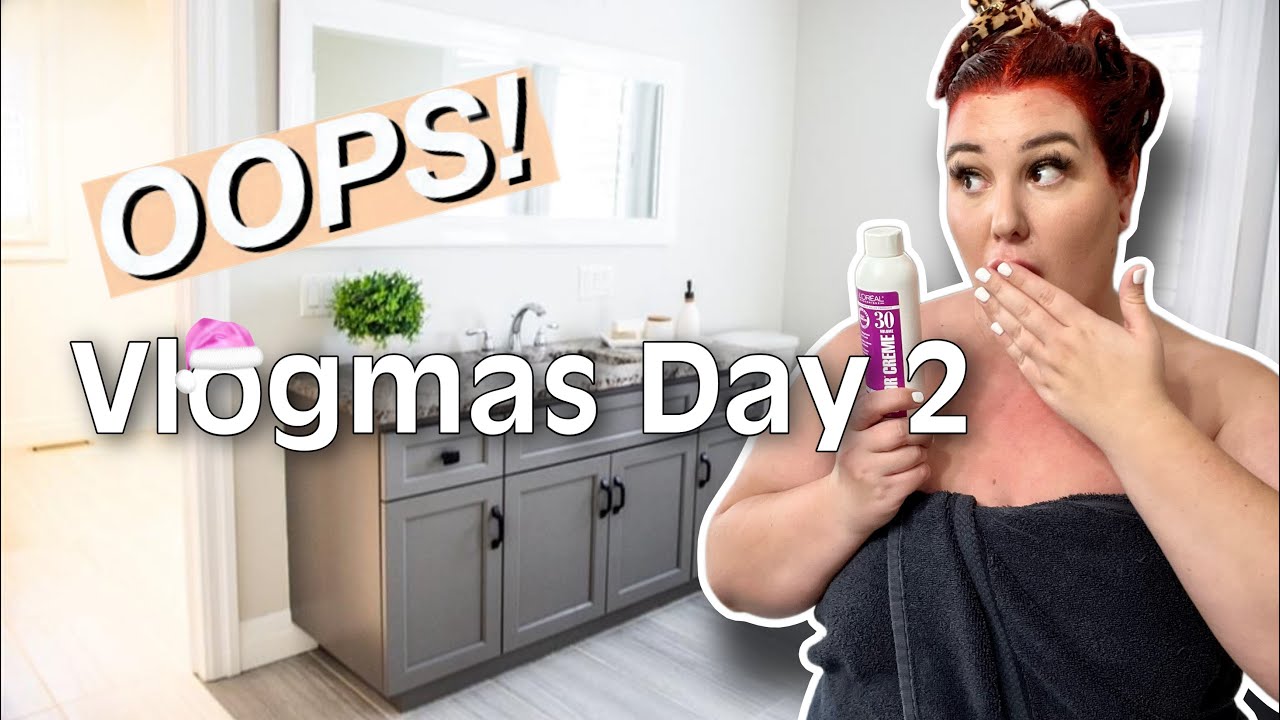 VLOGMAS DAY 2 | *CHAOTIC* Hair Dye Experience - YouTube