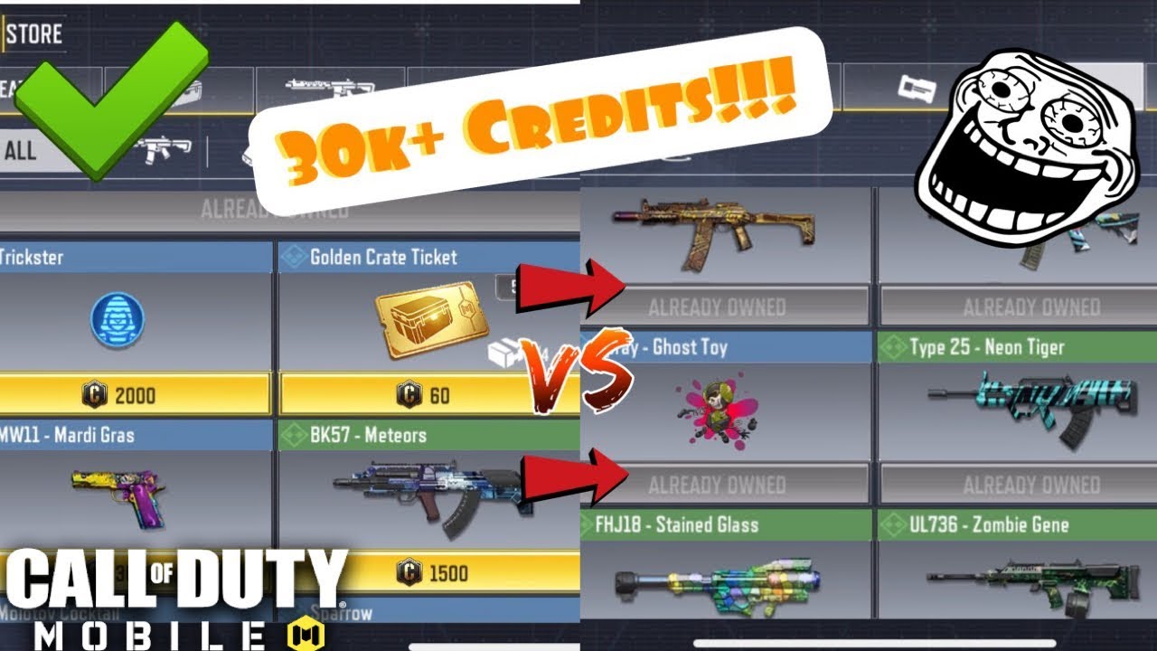 I bought *EVERY* item in the Credit Store... -Call of Duty Mobile - YouTube