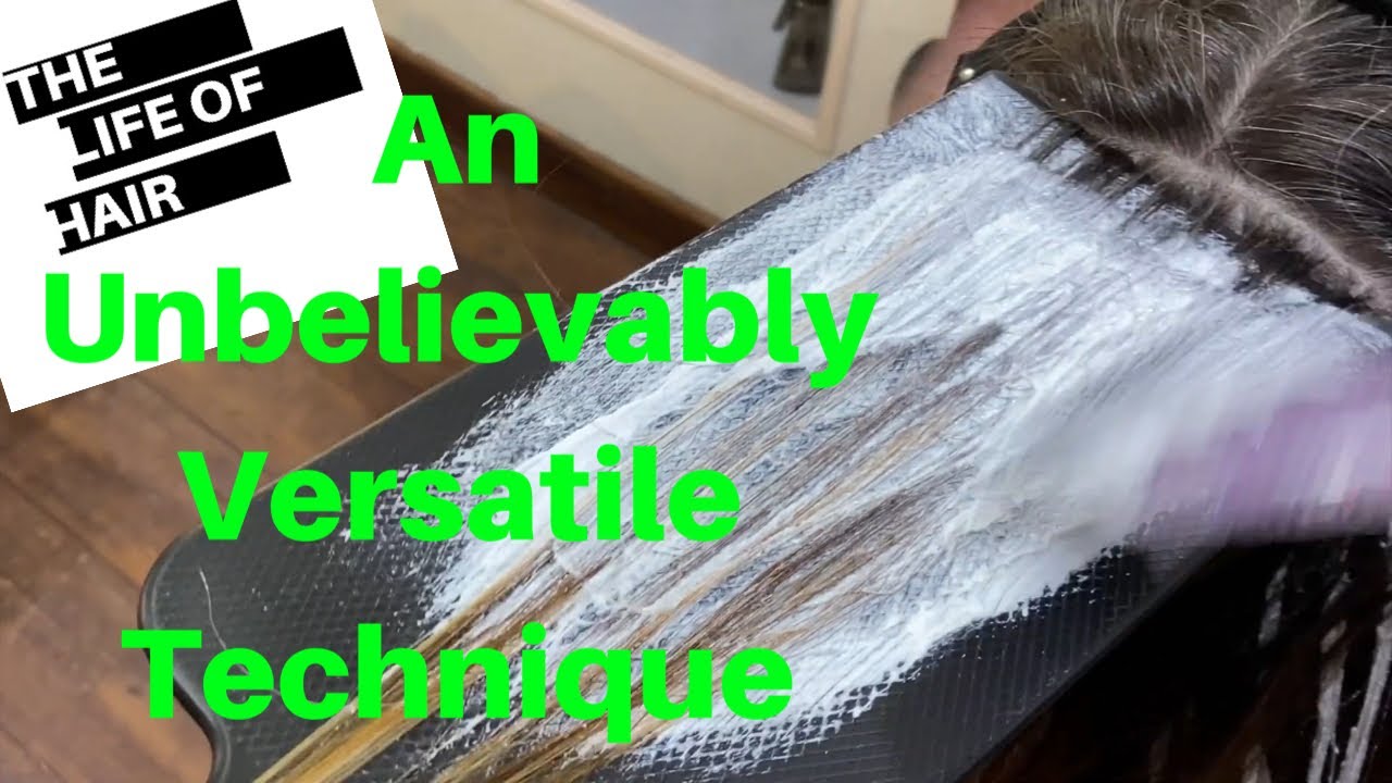 Freehand Highlight Balayage | Foil Highlights Money Piece - YouTube