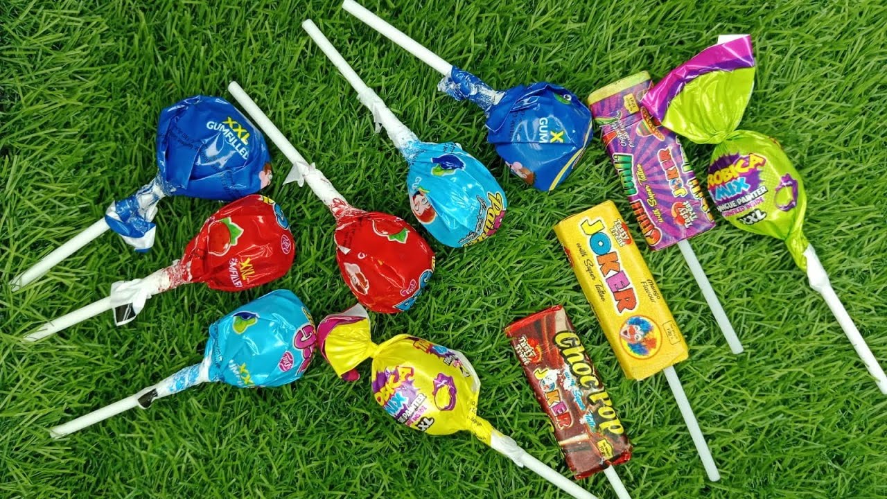 Lollipops Unpacking ASMR 🍭 | Chupa | Big Babol | Alpenliebe Lollipop ...
