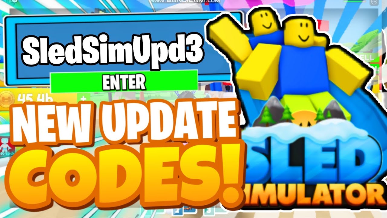 ALL NEW SECRET *UPDATE 3* OP CODES! sled simulator codes Roblox - YouTube