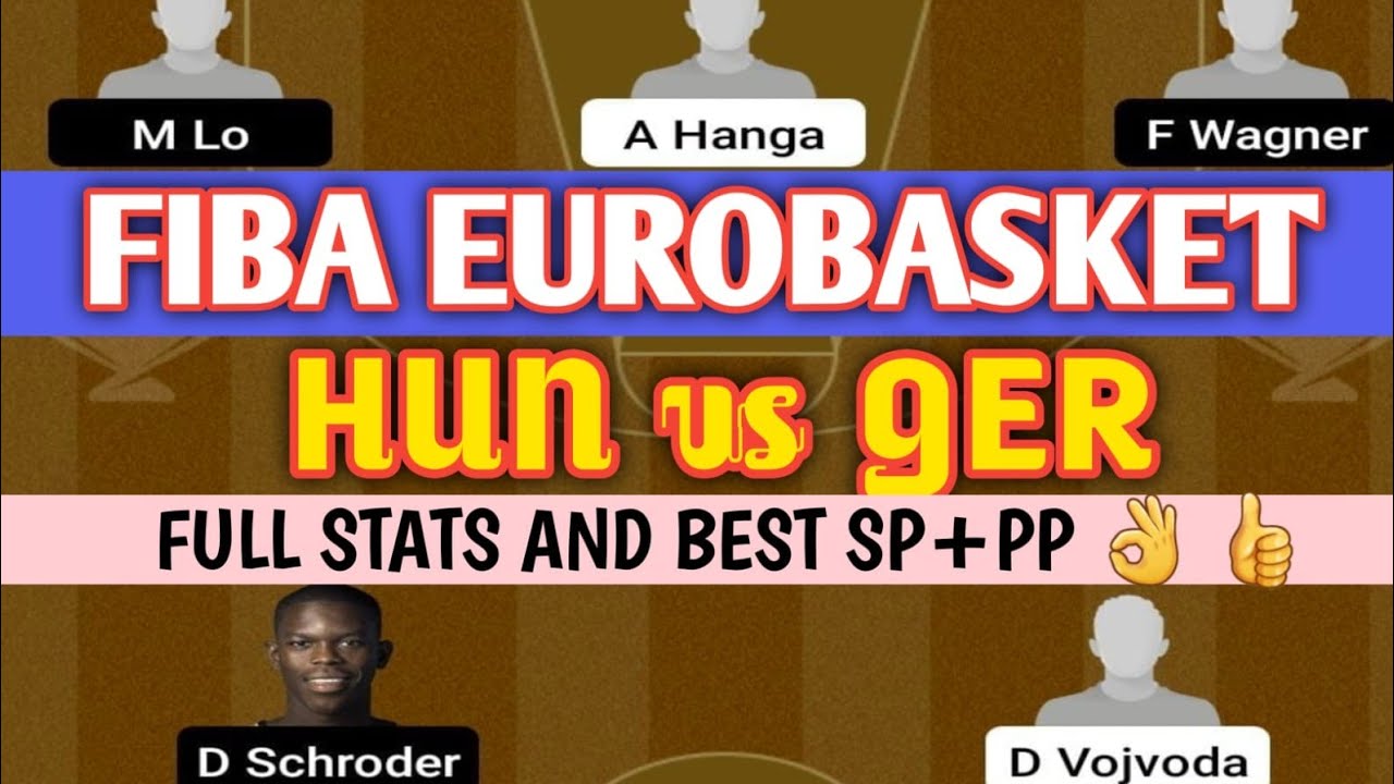 HUN VS GER Dream 11 Team | HUN VS GER Dream 11 Pridiction | Fiba ...