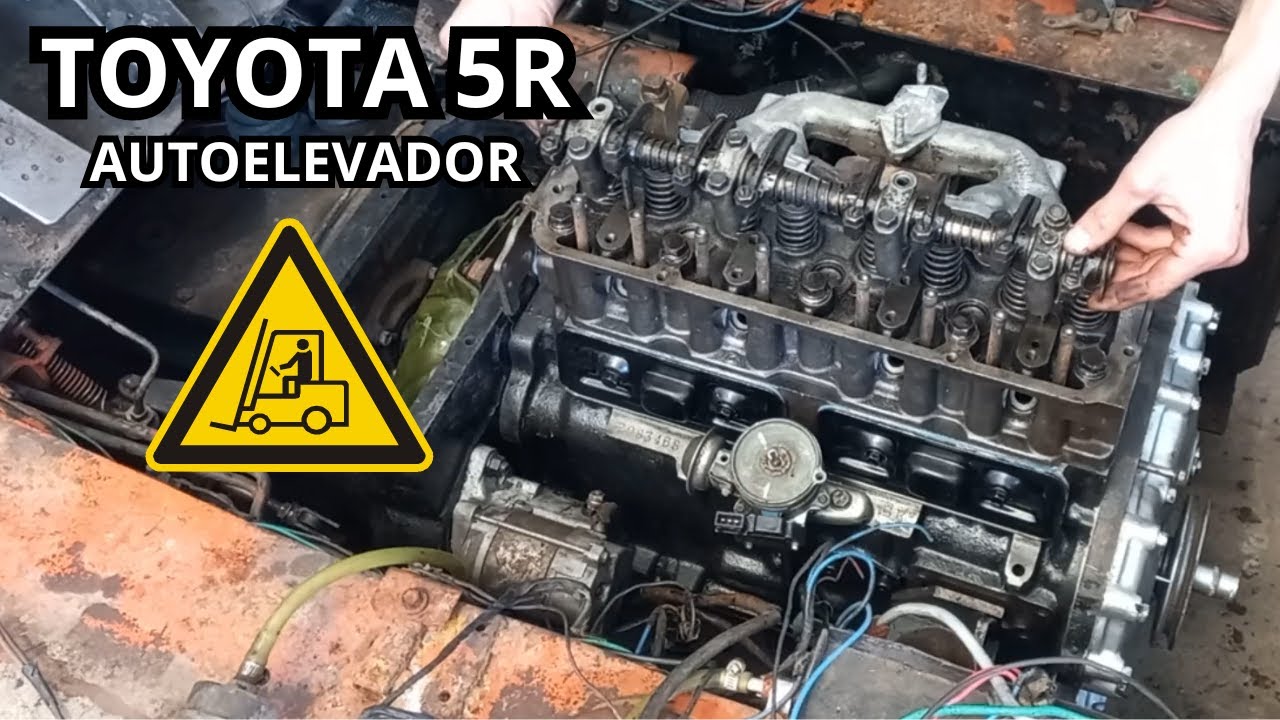 TERMINE el MOTOR del Autoelevador TOYOTA 5R, se PRENDIO fuego la ...