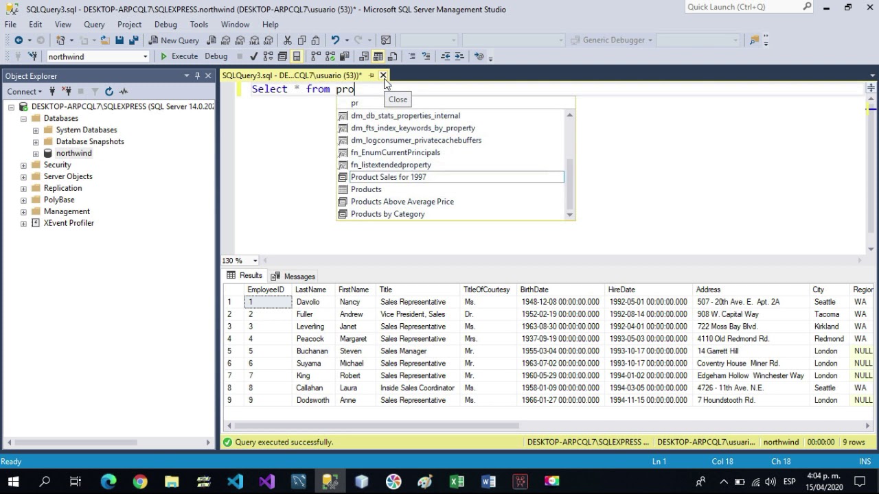 SQL SERVER 02 parte 1 - YouTube