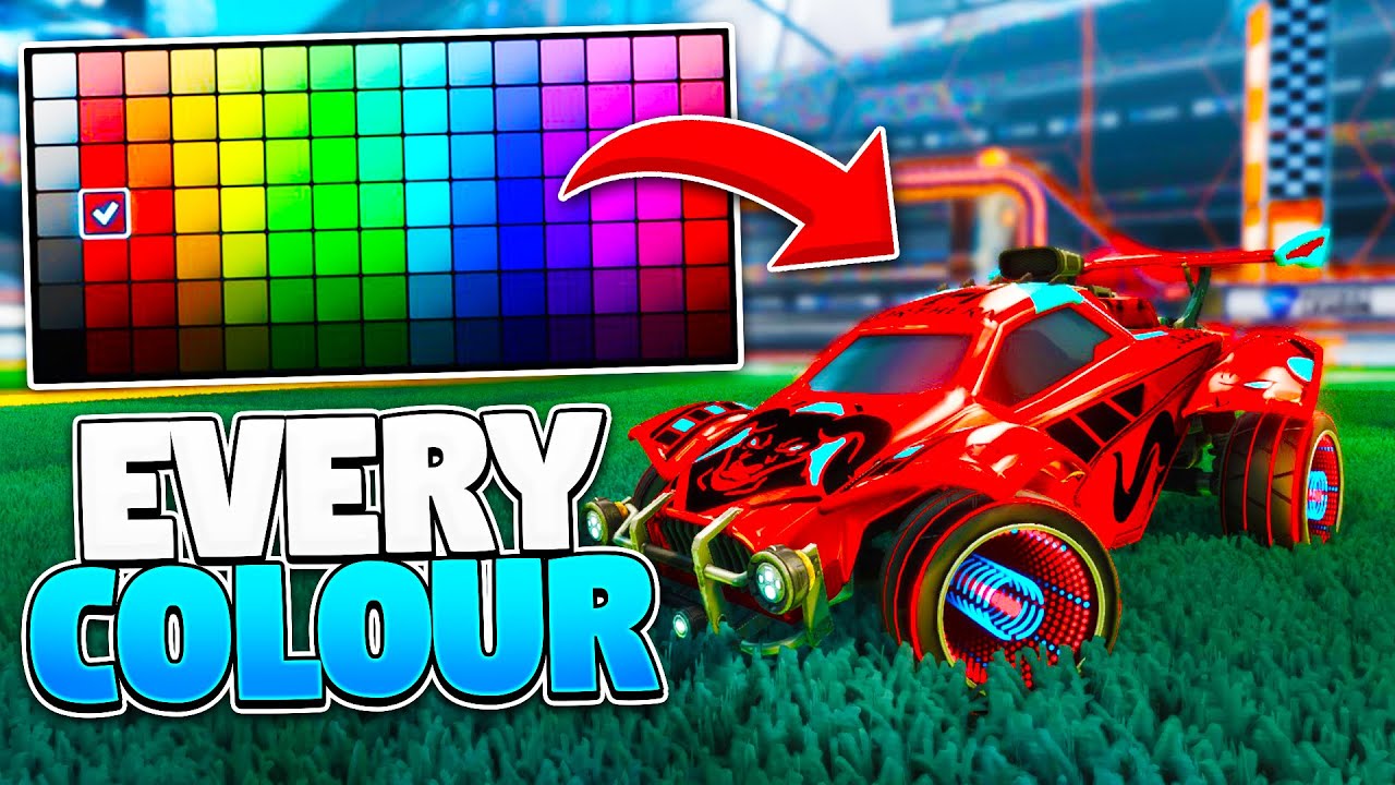 1 Car Design For Every Colour In Rocket League - YouTube
