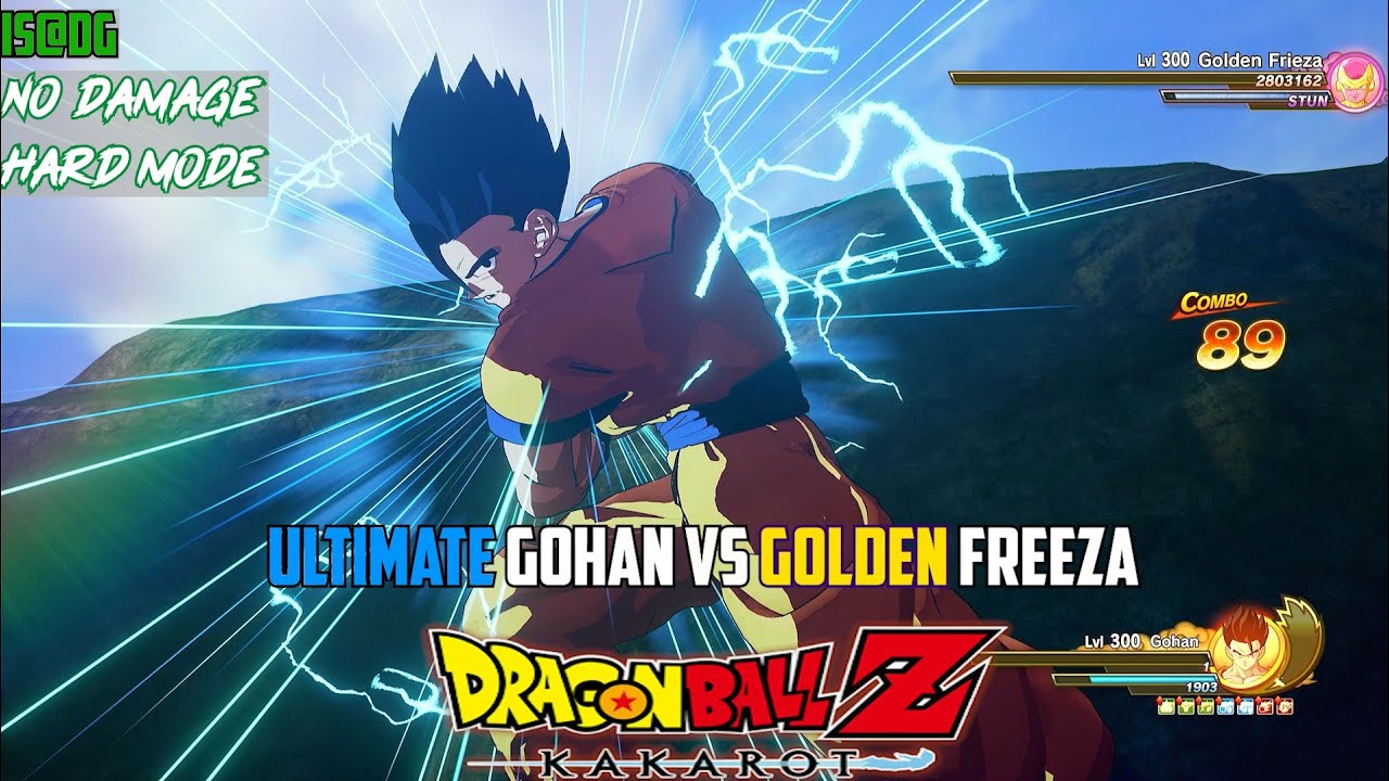 Potential Unleashed Gohan vs Golden Freeza (No Damage) - DBZ Kakarot ...