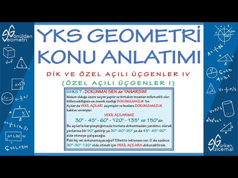 GEOMETRİ | YKS 2022 | DİK VE ÖZEL AÇILI ÜÇGENLER VI | (PDF EKLİ)