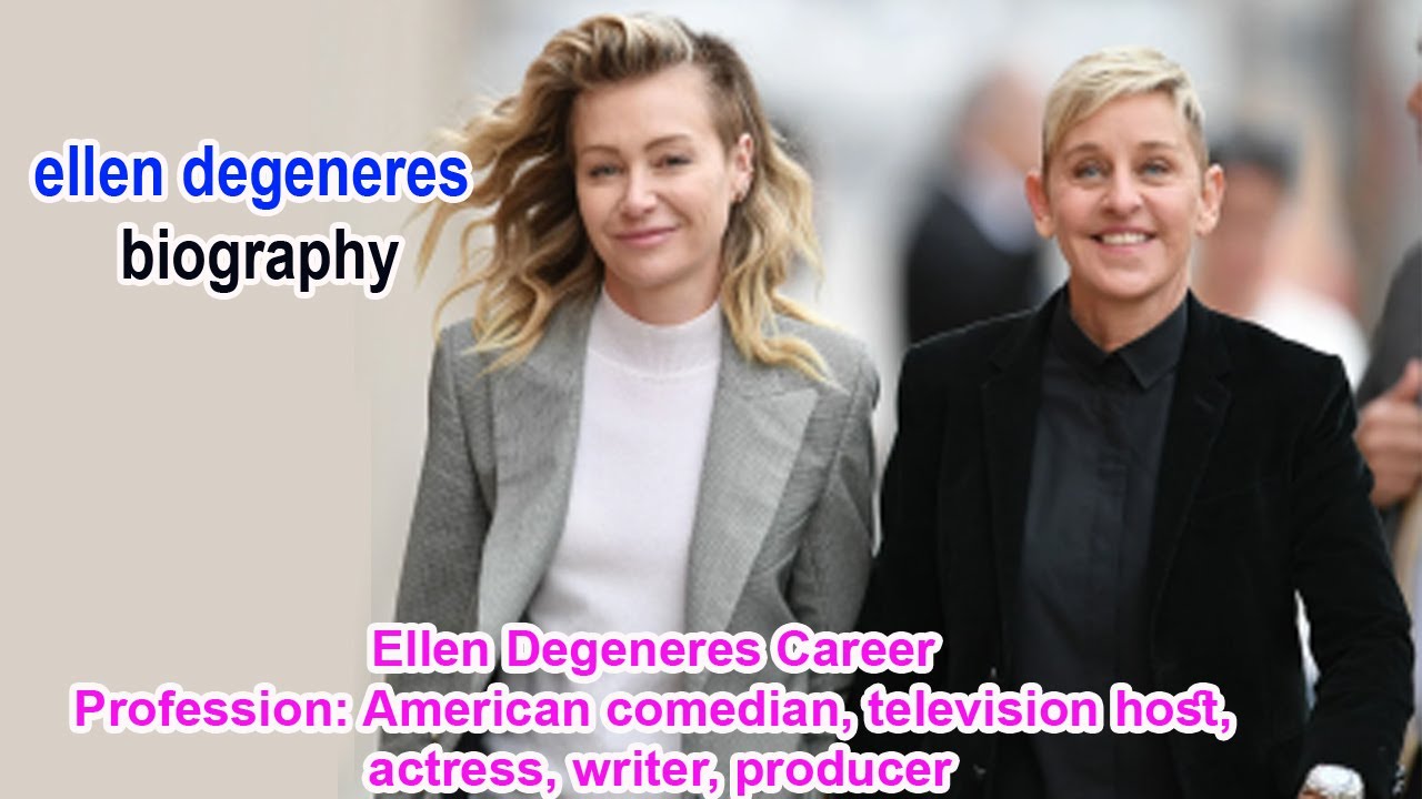ellen degeneres biography Profession: American comedian, television ...