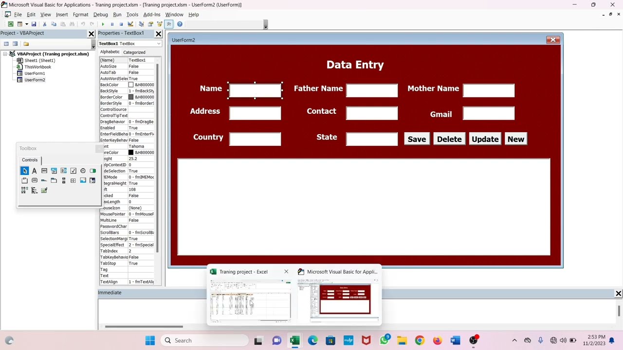 Excel VBA UserForm Add Data Reset Exit Search Update Delete Excel VBA UserForm Add Data Reset Exit Search Update Delete