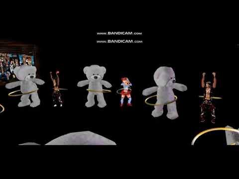 teddy bear hula hoop dance party Part 1 - YouTube