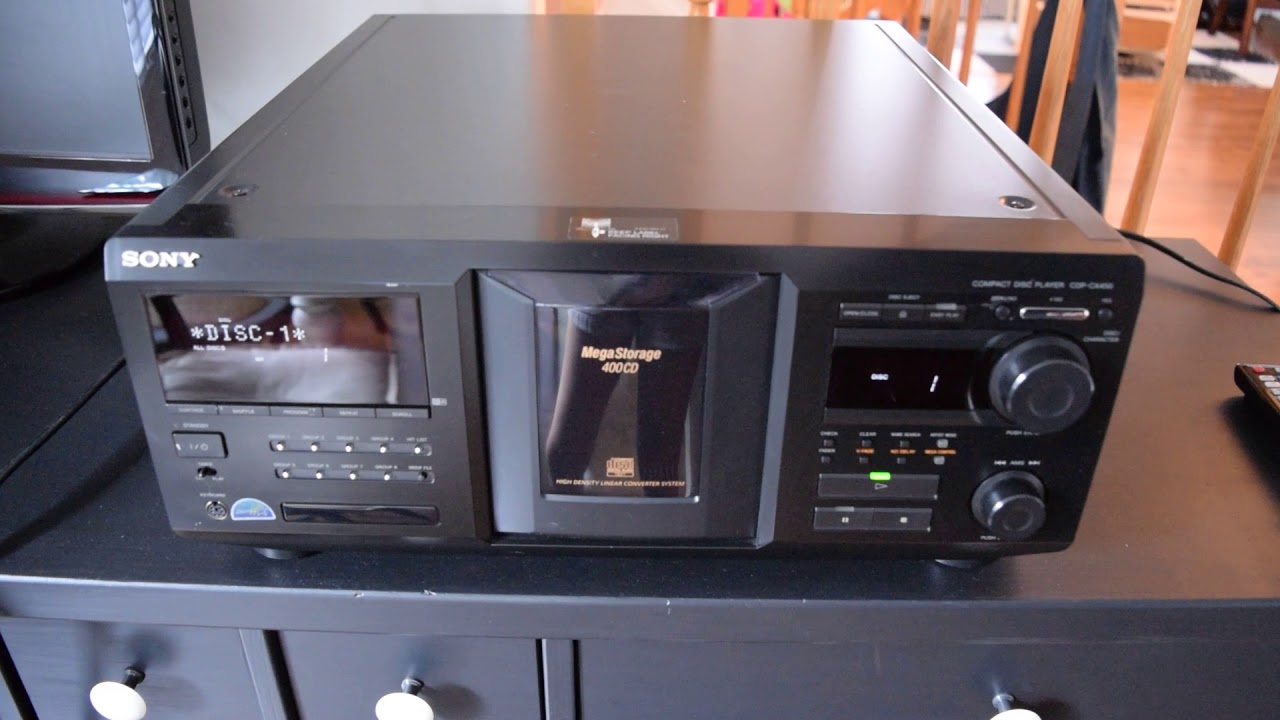 SONY CDP-CX450 400 CD Player - YouTube