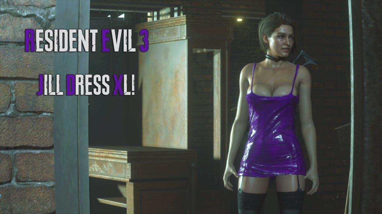 Resident Evil 3 Remake Jill Dress Xl Chase By The Terminator Re3r Pc