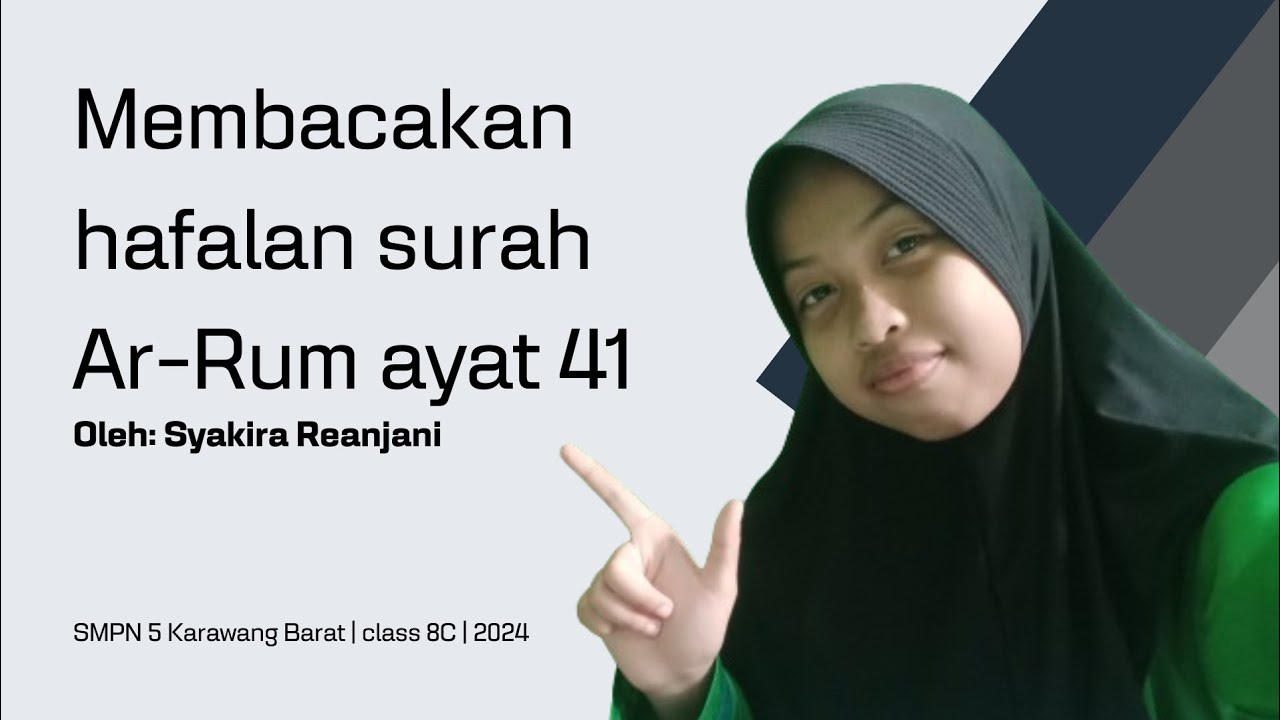 Hafalan surah Ar-Rum ayat 41 beserta artinya - YouTube