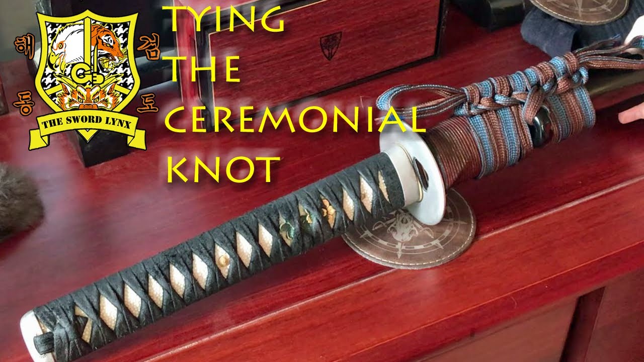 Tying the Ceremonial Knot - Sword Maintenance - YouTube