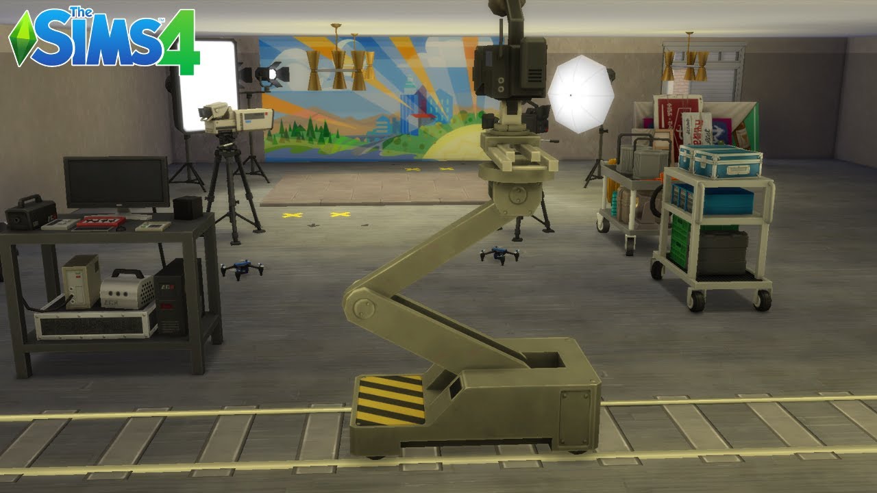 The Sims 4: 📸 Movie Studio Speed Build 📸 - YouTube