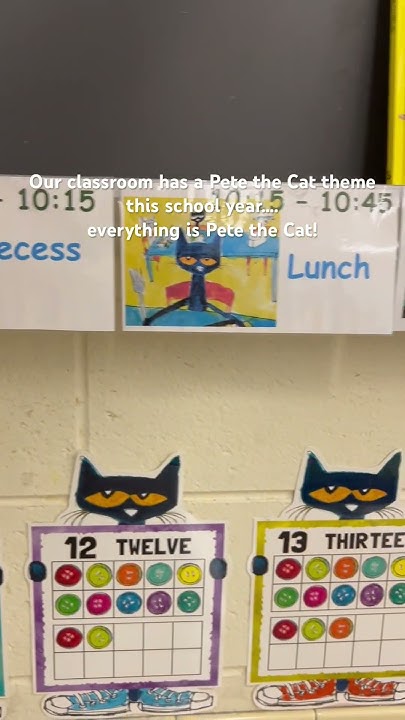 Pete the Cat theme classroom schedule - YouTube