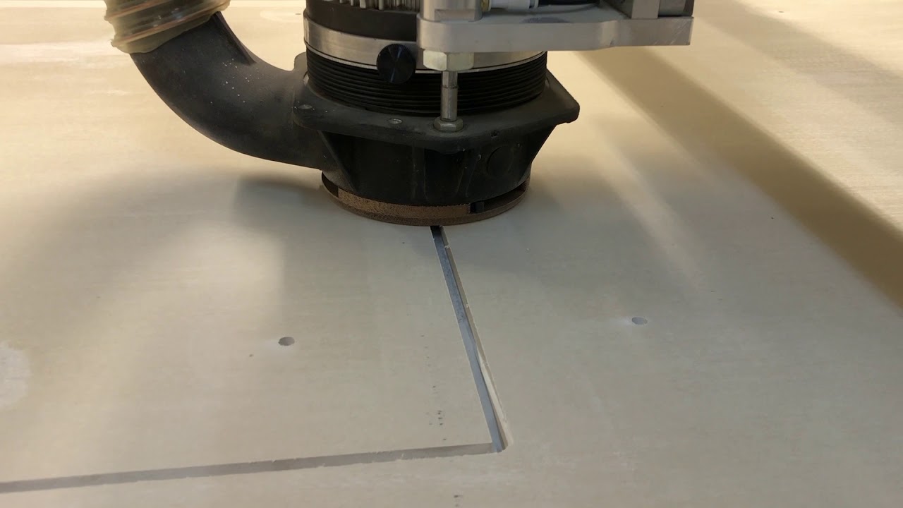 Cutting Valcan Ceramapanel with 6mm PCD Tool from LKH Tools - YouTube