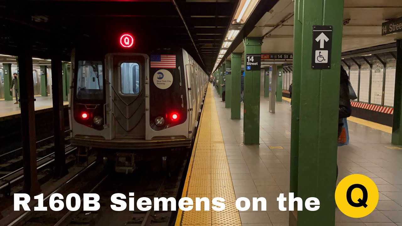 MTA Subway BMT Broadway line| R160B Siemens Q train ride from 86 Street ...
