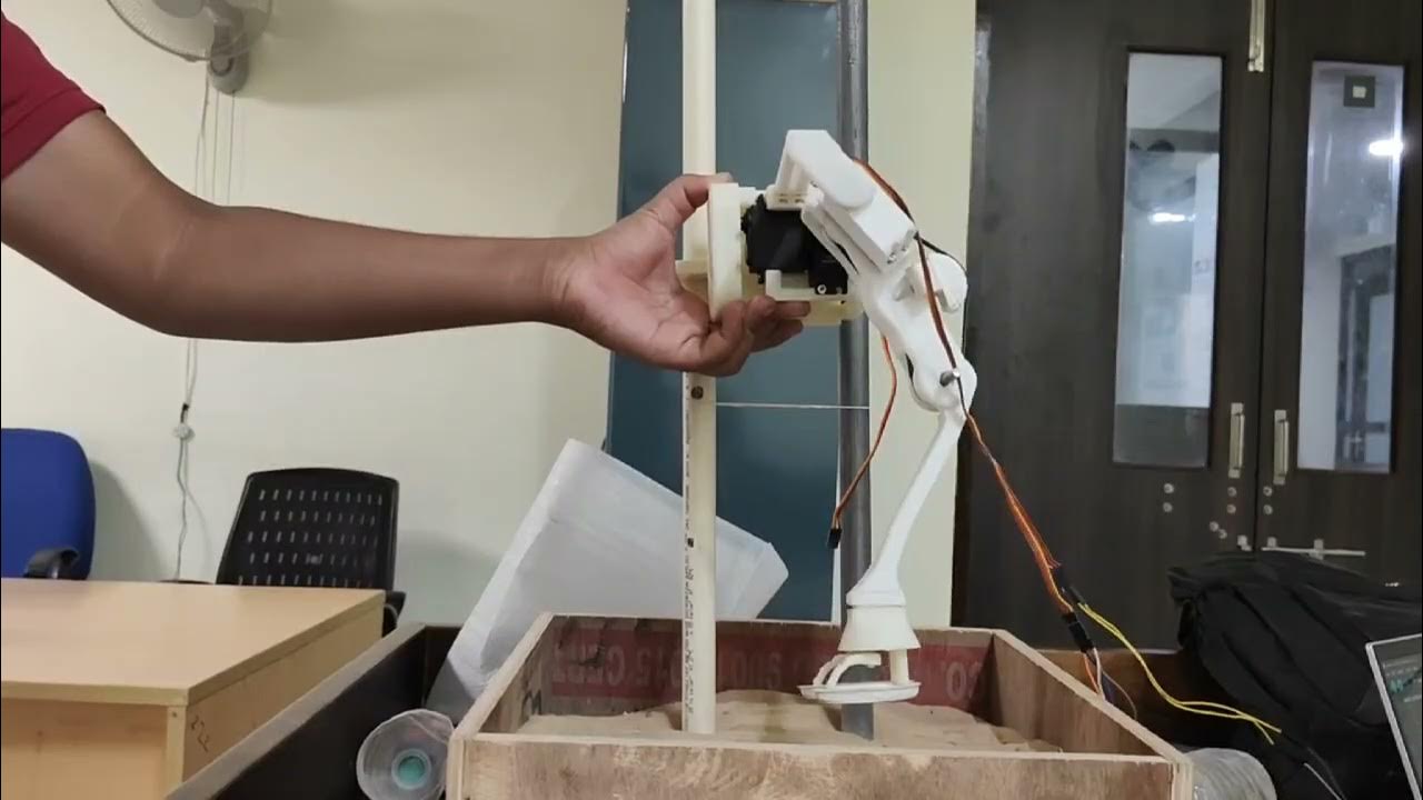 Implementation of Inverse Kinematics on quadruped leg. - YouTube