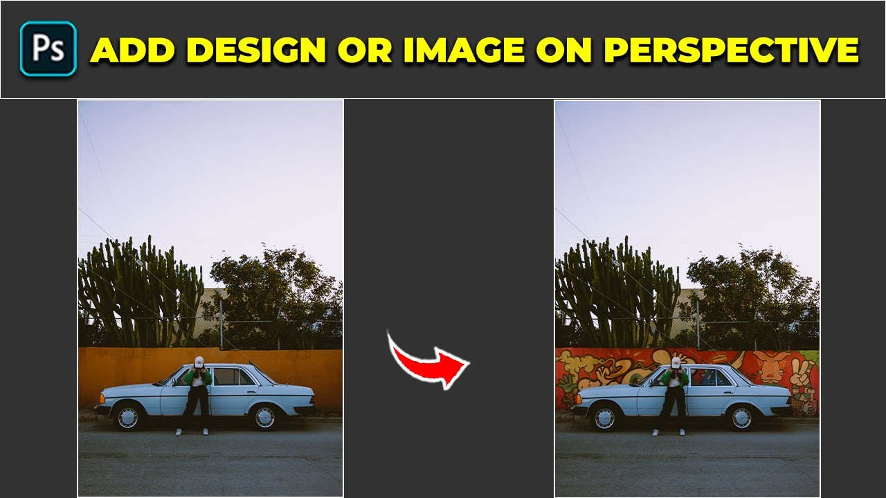 Add any Design or Image on Perspective - Photoshop Tutorial - YouTube