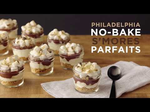 PHILADELPHIA No-Bake S'mores Parfaits