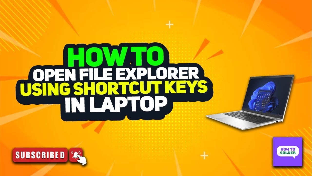 How to open File Explorer using shortcut keys in Laptop 2024 - YouTube