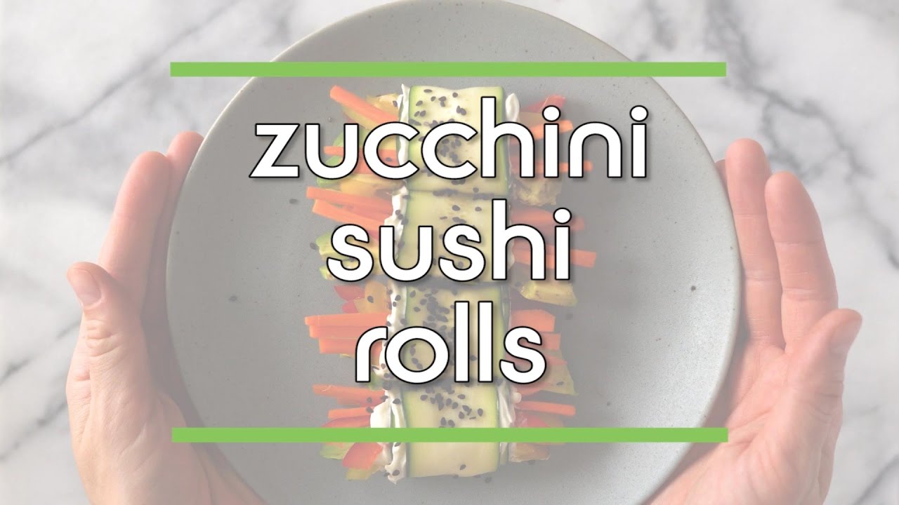 Zucchini Sushi Rolls - FULL RECIPE (Vegan/Paleo/Keto) - YouTube