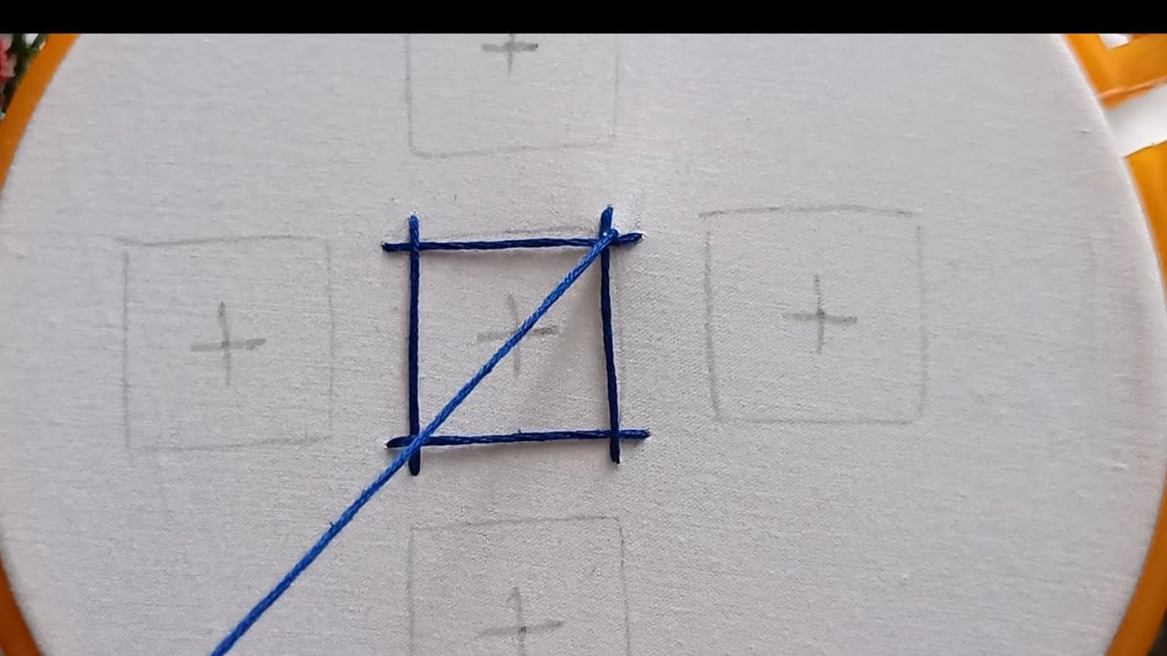 How to stitch Squires Laid work ! Simple Squire work Design - YouTube