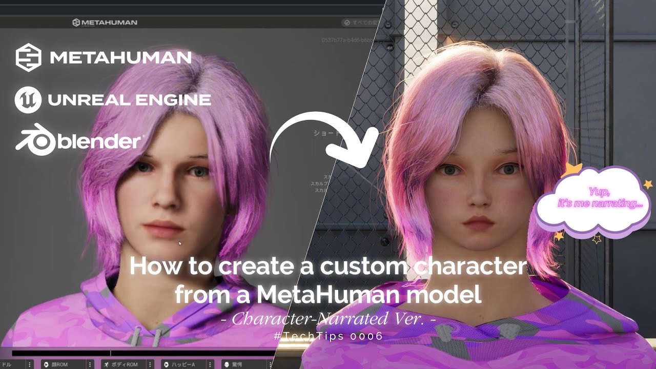 How to create a custom character from a MetaHuman model [Character ...