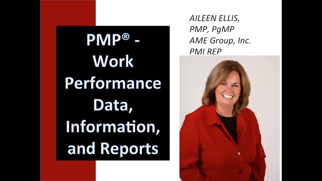 PMP Exam Work Performance Data, Information and Reports - YouTube