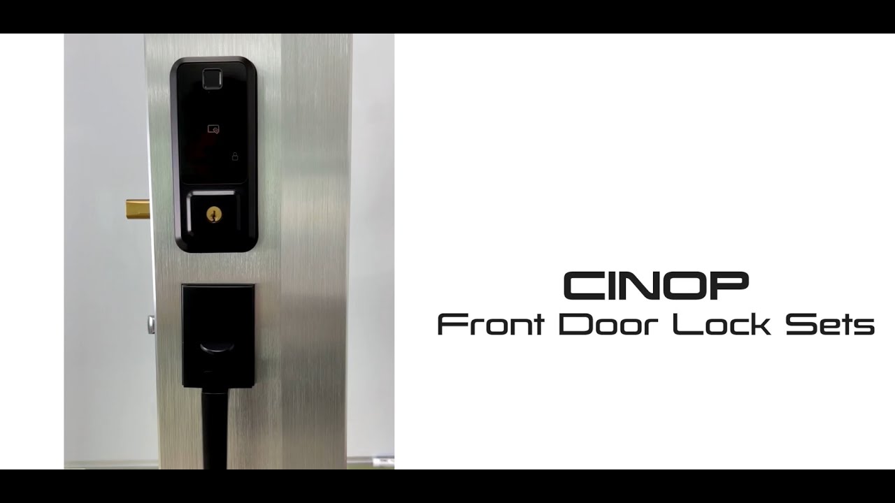Smart lock handle set installation video - YouTube