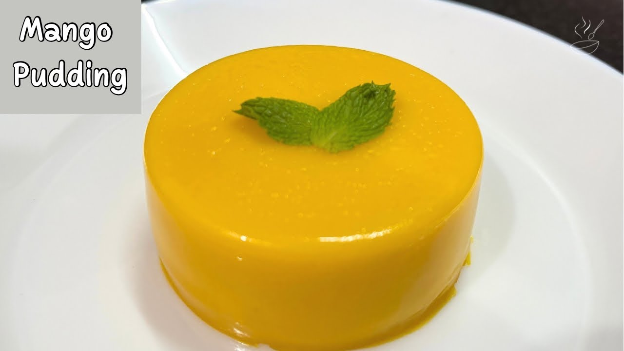 Mango Pudding - Easy Jiggly Mango Pudding Recipe- No Gelatin - No Agar Agar - YouTube