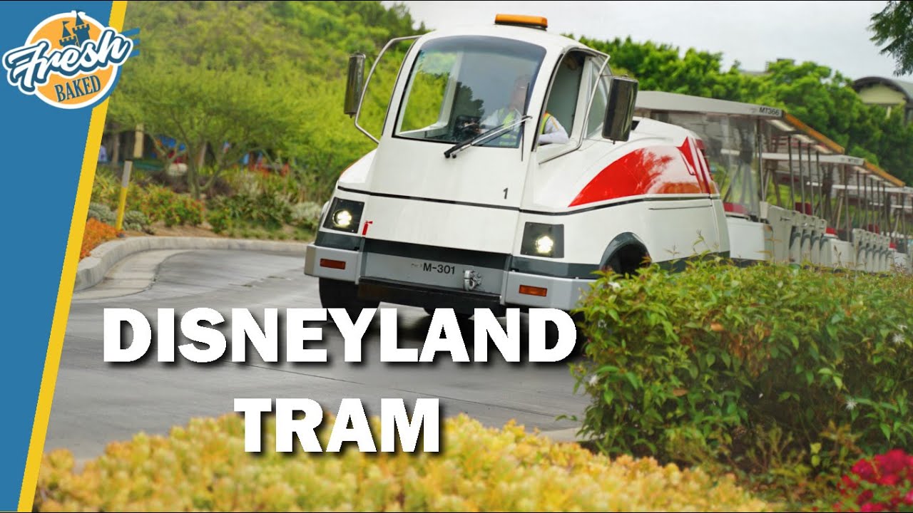 Disneyland Tram complete ride through from Mickey and Friends Parking ...