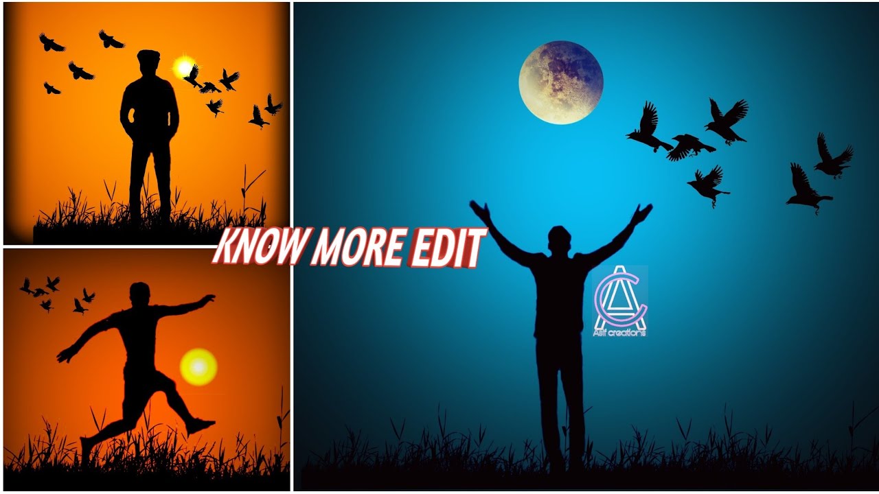 Sunlight and Moon light Effect photo editing tutorial - YouTube
