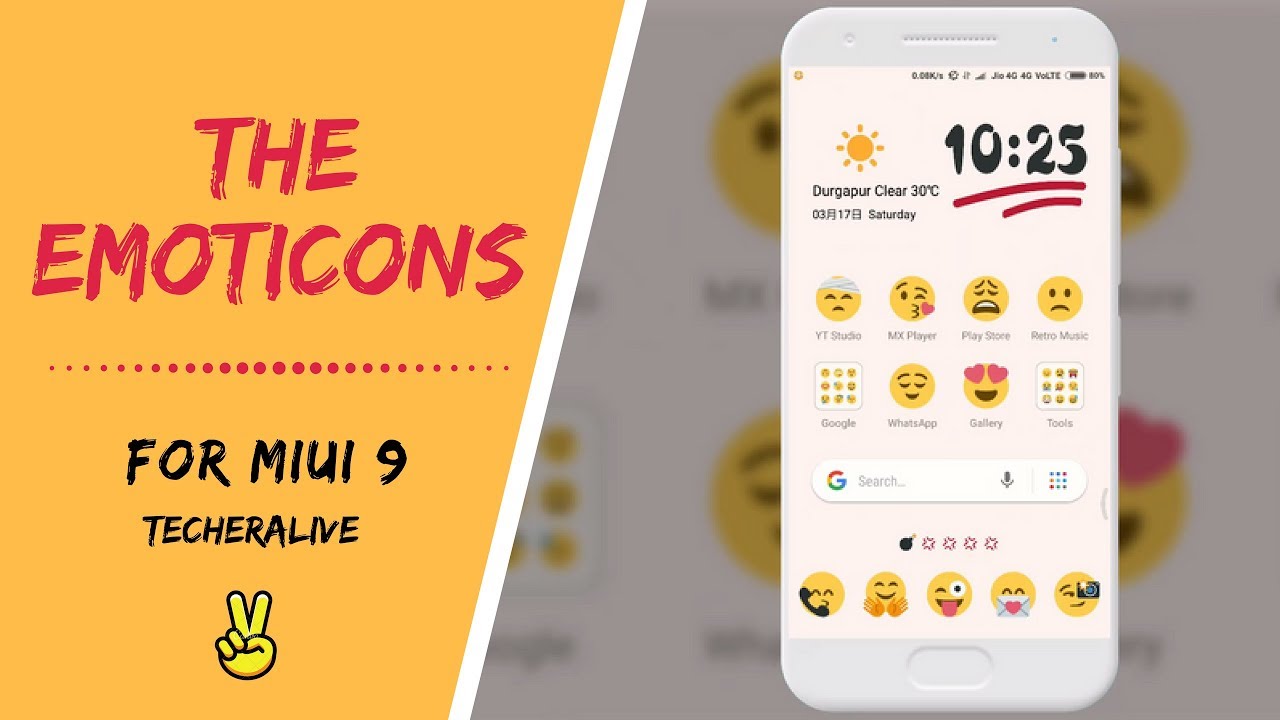 The Emoticons | Third Party Themes For MIUI 9 | Redmi Note 4 | Redmi ...
