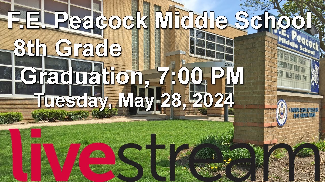 8th Grade Graduation, May 28, 2024, F.E. Peacock Middle School - YouTube