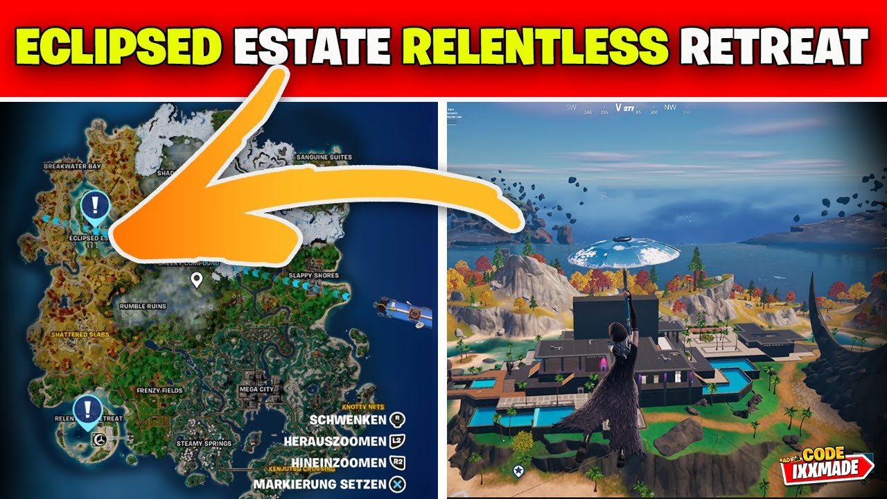 Besuche Eclipsed Estate oder Relentless Retreat Fortnite Albträume ...