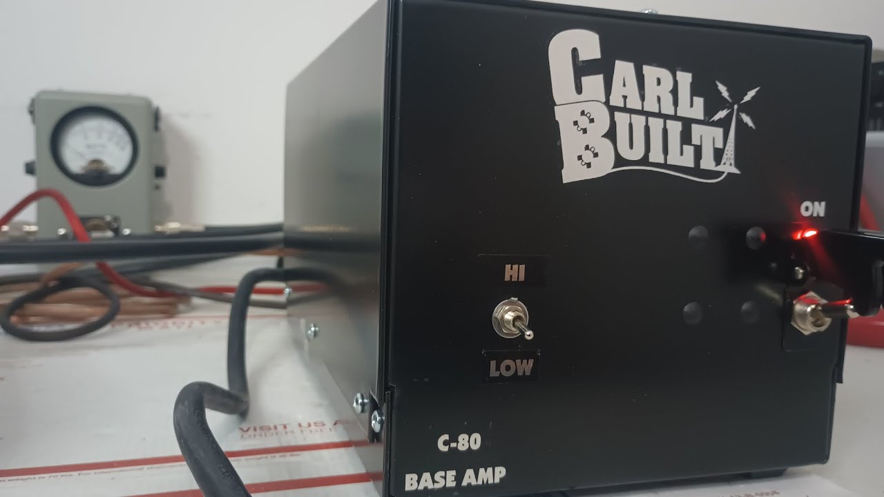 Carl Built C-80 Base Amp, 2x2290 with high and low - YouTube