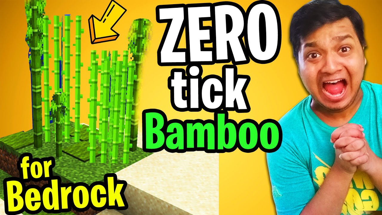 BEST ZERO-TICK BAMBOO FARM (64 Bamboo in 25 Seconds) Bedrock ...