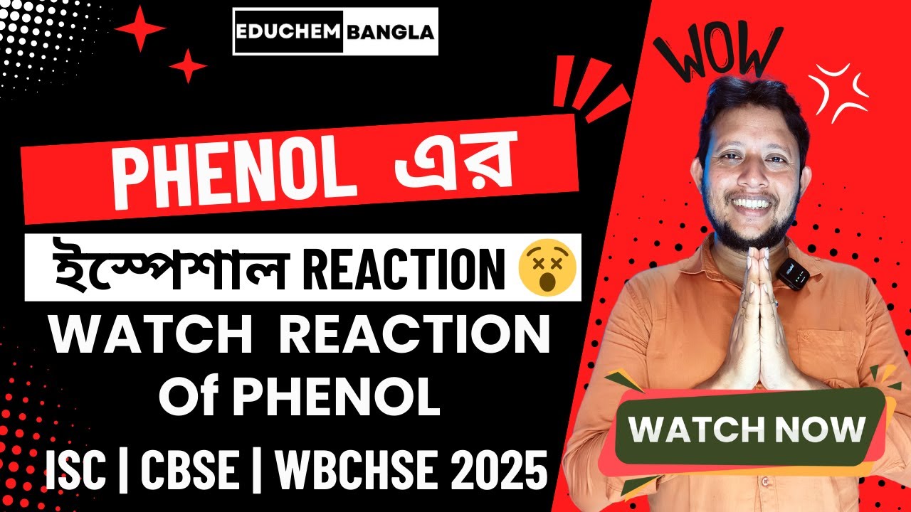 Reactions of Phenols | Alcohols, Phenols and Ethers | Class 12th Organic Chemistry | Educhem ...
