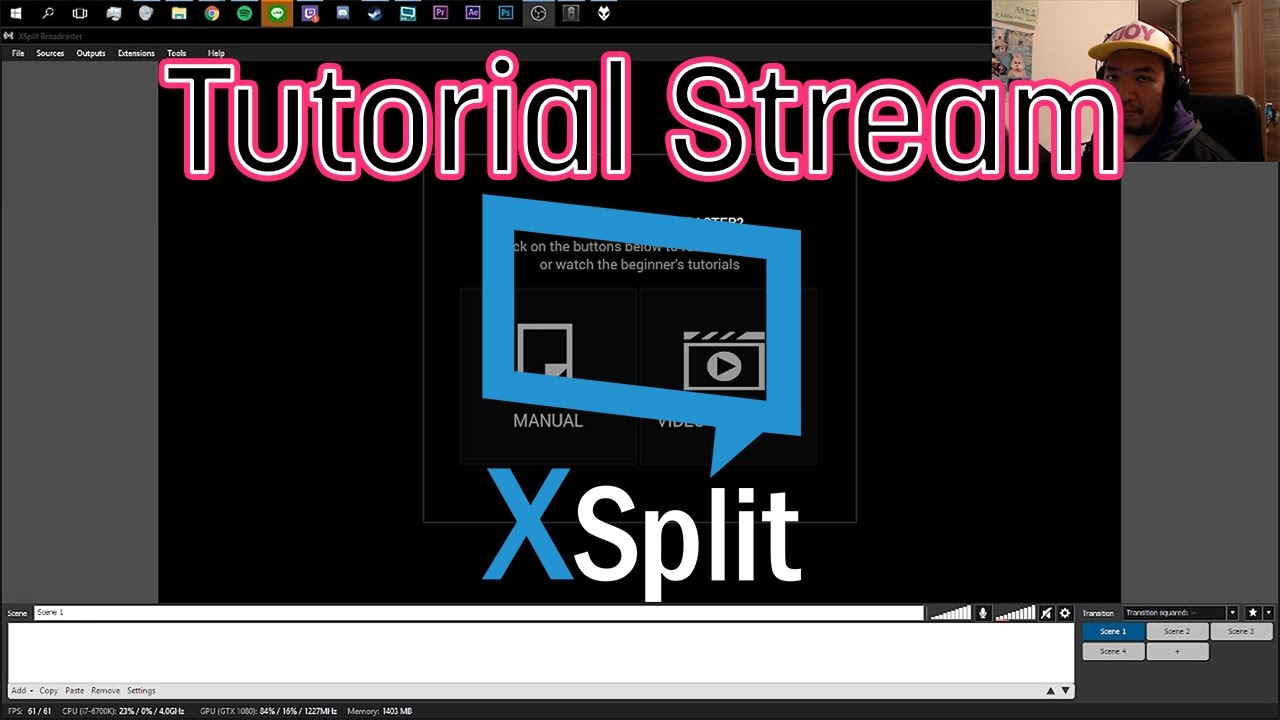 Tutorial Basic Streaming XSplit Broadcaster! - YouTube