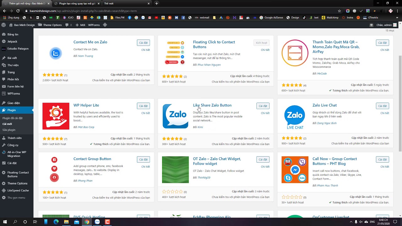 Zalo Share Button - Tạo nút chia sẽ Zalo cho website Wordpress - YouTube