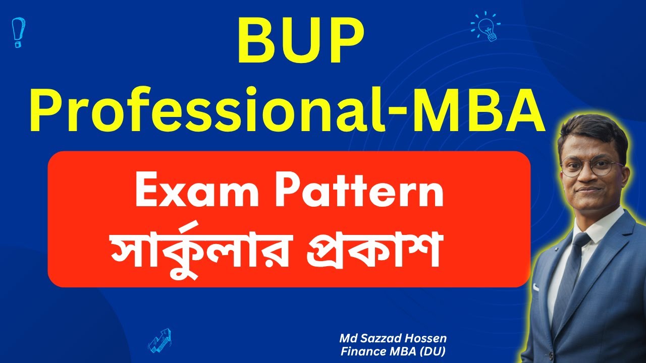 BUP Professional MBA | Exam Pattern | Executive MBA - YouTube