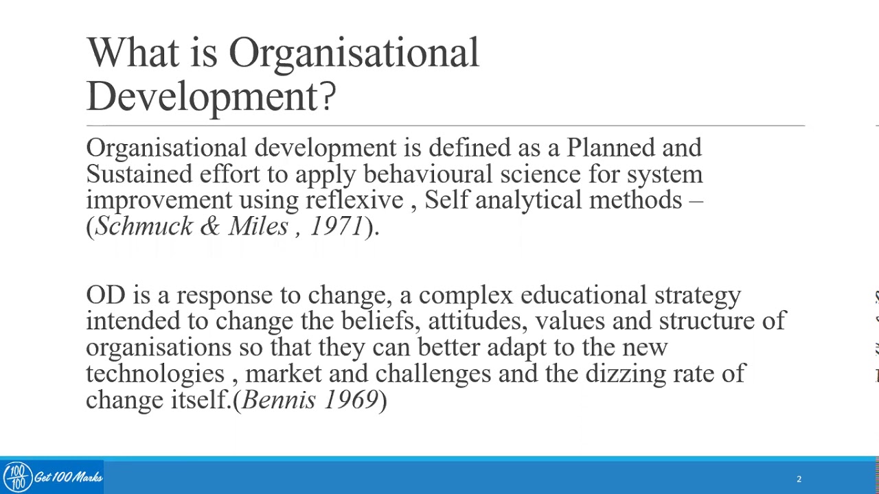3.1 The Nature Of Organizational Development - YouTube