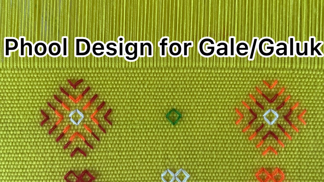 Phool Design For Gale/Galuk || Simple and Easy phool design || - YouTube