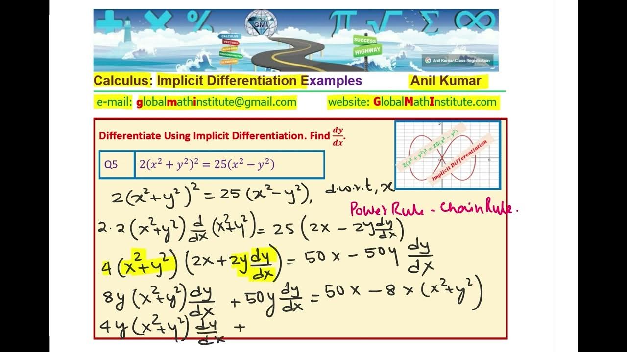 Calculus Implicit Differentiation Difficult Question | Calculus IB ...