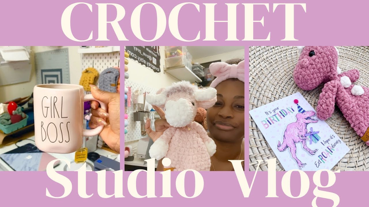 Crochet Studio Vlog, Crochet Etsy Shop, Crochet Markets, Crochet ...